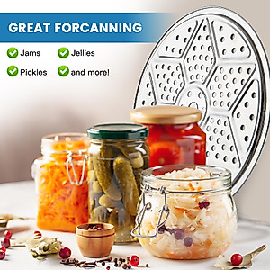 aoulela 4Pack Pressure Canner Rack, Stainless Steel Canning Rack for Pressure Cooker, 11 Inch Canning Rack for Water Bath Canner, Canning Supplies, Compatible with Presto, All American and More