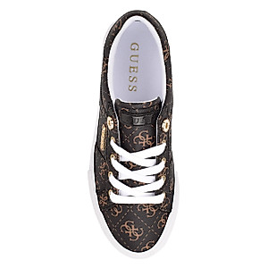 Guess Women's Loven3 Sneaker, Brown Multi 908, 7.5