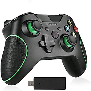Controller for Xbox One, Game Controllers Compatible with Xbox One S, One X, One Elite, PS3, PC (Black)