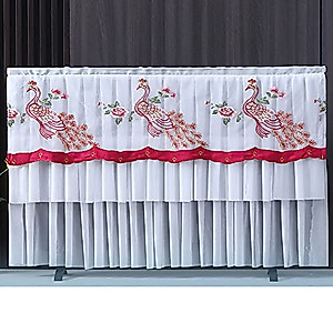 YIJIAFEIFEI LCD TV Dust Cover with Openable Front Flap, Indoor TV Cover Dust Proof, Soft Lace Cover for Tv Decorative(Size:40 inch)