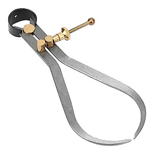 Outside Spring Caliper, Boomerang Leg External Caliper Divider Set with Copper Fitting, Spring Caliper for Woodworking Turning Lathe Projects(190mm / 7.5in)