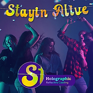 HOUSE OF PARTY Stayin Alive Bachelorette Party Banner - 5 Ft | Perfect for Bride, Bachelorette & 21st Birthday Parties, Gold Bachelorette Recovery Decorations, and Cute Photo Backdrops