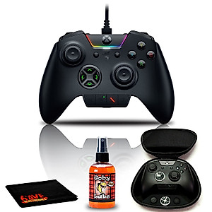 Razer Wolverine Ultimate Wired Gaming Controller (Black) Bundle with 6Ave Cleaning Kit - for PC, Xbox One, and Xbox Series X