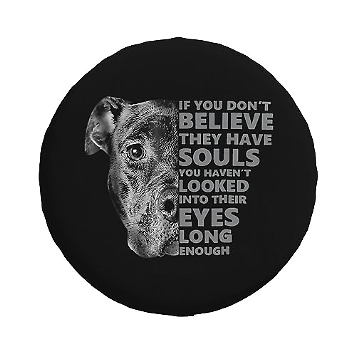 I Love Pitbull Dog,Funny Tire Cover Universal Fit Spare Tire Protector for Truck SUV Trailer Camper Rv