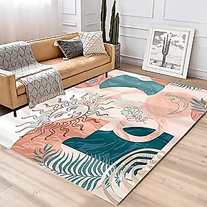 Boho Rainbow Tree of Life Aesthetics Sublime Sun Area Rug 3D Printed Carpet Floor Mat for Living Room and Bedroom Home Decoration 5.25 x 7.5 ft/63 x 90 in