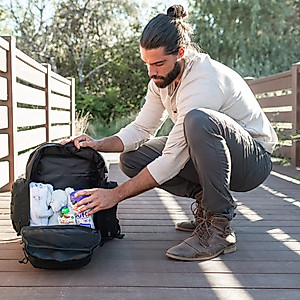 Dad Diaper Bag - Molle-Style Military Diaper Backpack Made of Rugged 900D Waterproof Polyester with Wider Extra-Long Straps, Pouch for Dirty Diapers, Baby Wipes Dispenser & Insulated Bottle Pockets