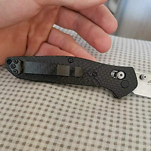 1PC Solid Carbon Fiber Pocket Clip For Benchmade 710 551 810 940 941 943 530 707 581 ?ZT 0620 0630 ?Ems CQC