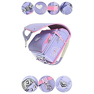 Randoseru Ransel Japanese upscale school bags for boys girls large capacity Senior PU leather light weight backpack