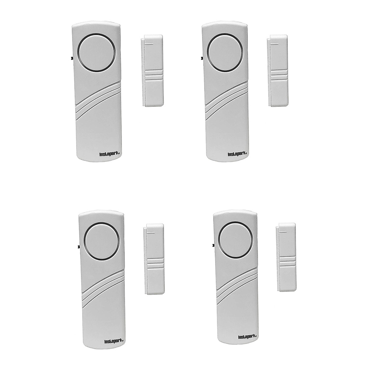 Instapark IN03C Home Security Window Door Magnetic Sensor Alarm, 4-Pack
