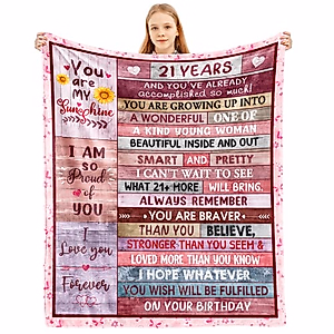 AKLSNDLKA 21st Birthday Gifts for Her,21st Birthday Decorations, Female 21st Bday Gift Ideas,Happy 21 Year Old Birthday Gifts, Gifts for 21 Year Old Women Girl,21st Birthday Decorations