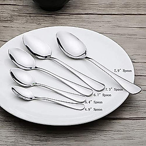 6.7 Inches Stainless Steel Spoon,Set of 6,Use for Home, Kitchen or Restaurant
