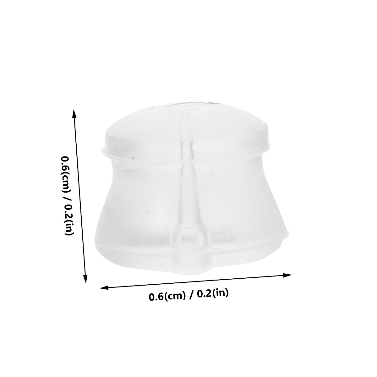 TEHAUX 100pcs Earplugs DIY Earrings Earring Accessories Handmade Earrings Clear Clutch Bag Dangle Earrings Soft Earring Backs Earrings Making Accessories DIY Earring Plugs Hamburger Nut