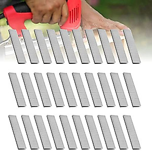 Homaisson Narrow Crown Staples, 2400 Pcs 1/4 Crown Staples for 18 Gauge Staplers, Sturdy Carbon Steel Construction Staples for Upholstery Floor Underlayment Molding