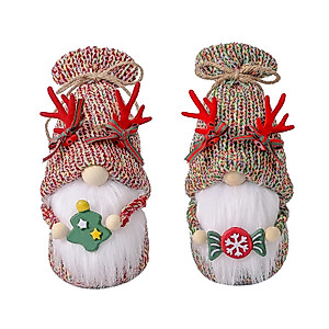 Statue Decoration Christmas Dolls-Home Ornaments Cute-Xmas Party Tree Figurines Gifts Holiday Design Toy Furry Christmas Tree Elf-doll Stuffed Christmas Tree Dwarf-ornament Tree Holiday