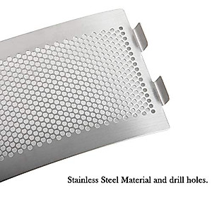 Dracarys Metal Punched BGE Mesh Screen Panel Big Green Egg Accessories Draft Door Screen, Big Green Egg Parts Stainless Steel Vent Screen BGE Grill Replacement Fits Medium and Large Big Green Egg