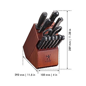 HENCKELS Solution Razor-Sharp 12-pc Knife Set, Chef Knife, Bread Knife, Steak Knife, German Engineered Informed by 100+ Years of Mastery