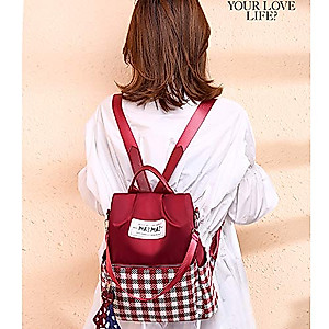 Van Caro Women Mini Clear PVC Backpack Small College Backpack Casual Bookbag Shoulder Bag Travel Daypack