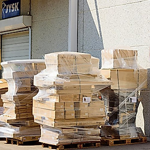 Packing Stretch Wrap Industrial Grade for Moving | Heavy Duty 4 Pack | 18 x 1500 FT - 80 Gauge Thick | Wrap Roll Ideal for Furniture, Pallets | Clear