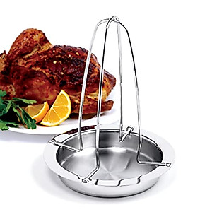 Norpro Deluxe Stainless Steel Vertical Meat Poultry Chicken Turkey Roaster, 266