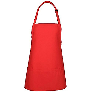 FAME Delta Plus Original Three Pocket Bib Apron - F10 - Red (WFA18153RE)