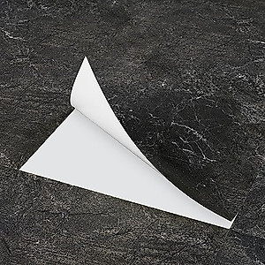 FunStick Peel and Stick Floor Tile Black Grey Marble 12"x24" Vinyl Flooring Planks Peel and Stick Flooring for Bathroom Floor Tiles Peel and Stick Waterproof Sticky Tiles for Floor Walls Kitchen 5 Pcs