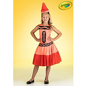 Fun Costumes Kid's Red Crayon Dress, Large