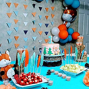 2 Pcs Fox Shaped Great Mylar Foil Critter Balloon Woodland Themed Party Birthday Baby Shower Decorations