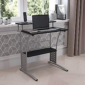 Flash Furniture Clifton Black Computer Desk, 28 Inch