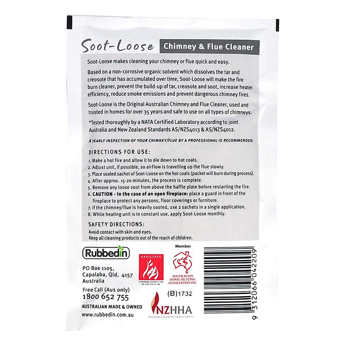 Firewise 18 Treatments Soot-Loose Chimney & Flue Cleaner Dissolves Soot, Tar and Creosote Increases Heater Efficiency, Reduces Smoke Emissions & Non-Corrosive
