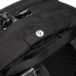 Pacsafe Vibe 25L ECONYL Travel Anti Theft Pack - Fits 13 inch Laptop, ECONYL Black
