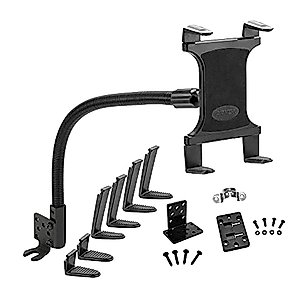 ARKON Mounts - Car Tablet Mount with 22-inch Arm and Seat Rail Attachment | Gooseneck Tablet Holder | Aluminum Construction | Ideal for Cars and Trucks