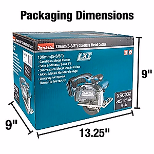 Makita XSC03Z 18V LXT Lithium-Ion Cordless 5-3/8" Metal Cutting Saw, Bare Tool, no battery