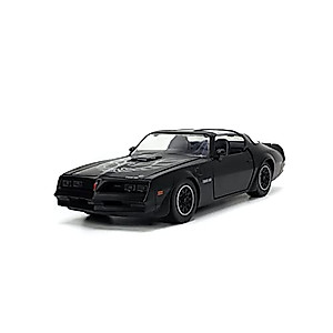 Jada Toys Big Time Muscle 1:24 1977 Pontiac Firebird Trans Am Die-cast Car, Toys for Kids and Adults (34038),Black