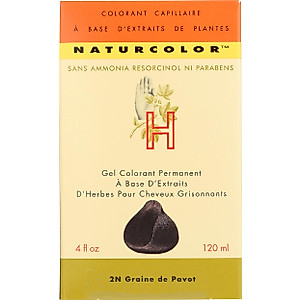naturcolor Haircolor - Poppy Seed Hair Dye, 4 Fl Oz (2N)