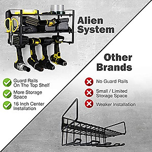 The Cosmic tool organizers and storage rack system – Magnetic tool holder 5 Pack, Mop and broom holder 3 Pack and Power tool organizer to take care of your garage organization needs