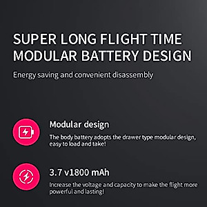 Mini Drone with Dual 4K HD FPV Camera Christmas New Year Birthday Gifts for Boys Girls, Remote Control Toys One Key Start Speed Adjustment Headless Mode, Quadcopter 40 Mins Long Flight (Black)