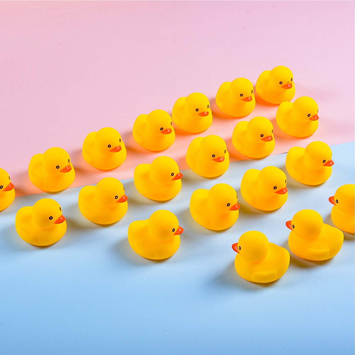 AHUA Bath Duck Toys 20 PCS Mini Rubber Ducks Squeak and Float Ducks Baby Shower Toy for Toddlers Boys Girls over 3 Months(1.8'')