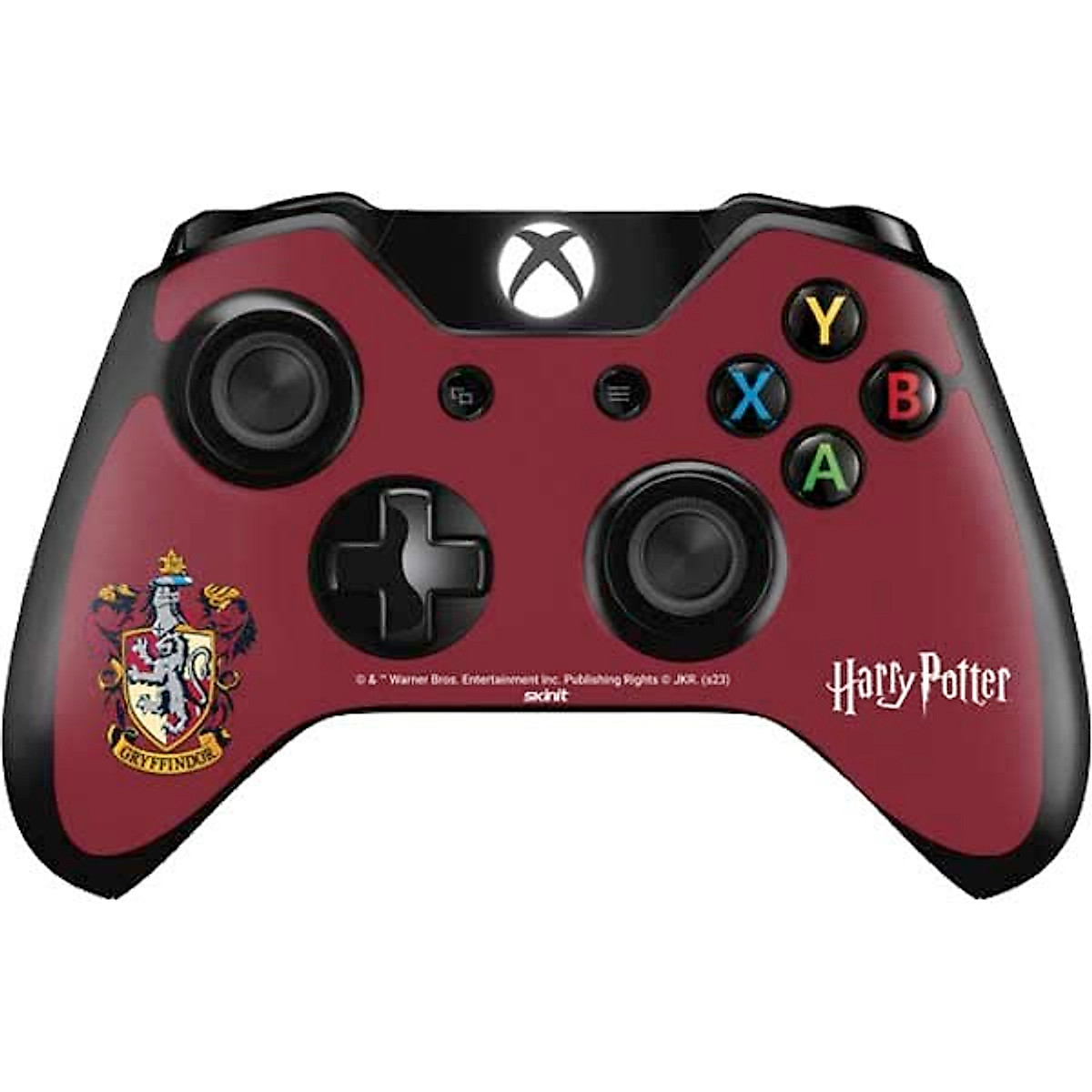Skinit Decal Gaming Skin Compatible with Xbox One Controller - Officially Licensed Warner Bros Gryffindor House Crest Design