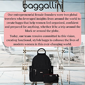 Baggallini Women's All Day Backpack, Black Cheetah Emboss, One Size…