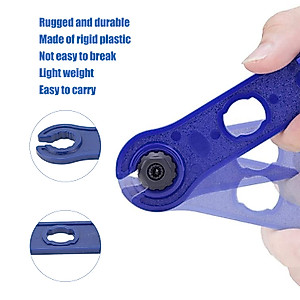 Tgoon Solar Panel Connector Spanner, Simple to Carry 1 Pair Rugged Easy Operation Rigid Plastic Solar Panel Connector Wrench for Maintenance