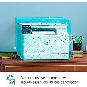 HP Color Laserjet Pro MFP M182nw Wireless All-in-One Laser Printer, Print Scan Copy, 17ppm, Auto-On/Auto-Off Function& Numeric Keypad, Compatible with Alexa -WULIC Printer Cable