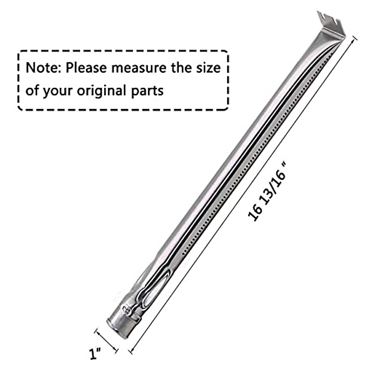 Htanch SN2341(4-Pack) SA0361 (4-Pack) 17 5/16" Heat Plate and Burner Replacement for Charmglow 720-0234,Nexgrill 720-0033, 720-0234, 720-0289 and Others Gas Grill Models
