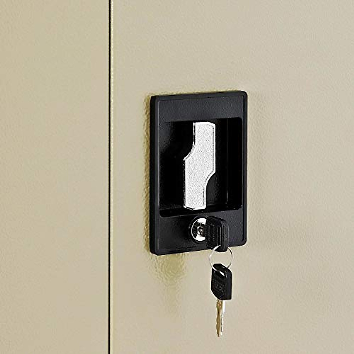 Global Industrial Assembled Janitorial Cabinet, 36x18x72, Tan