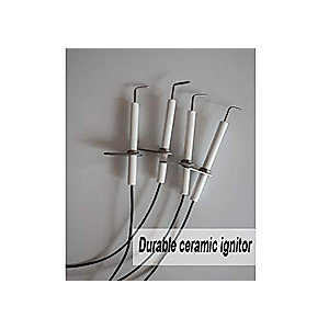 BBQ Future 4 Pack Grill Ignitor Wire Kit & Ignition Electrode for Charbroil 640-01303702-3, Kenmore 146.16222010, 146.23673310, 146.23678310, 640-05057375-7, 640-064463383