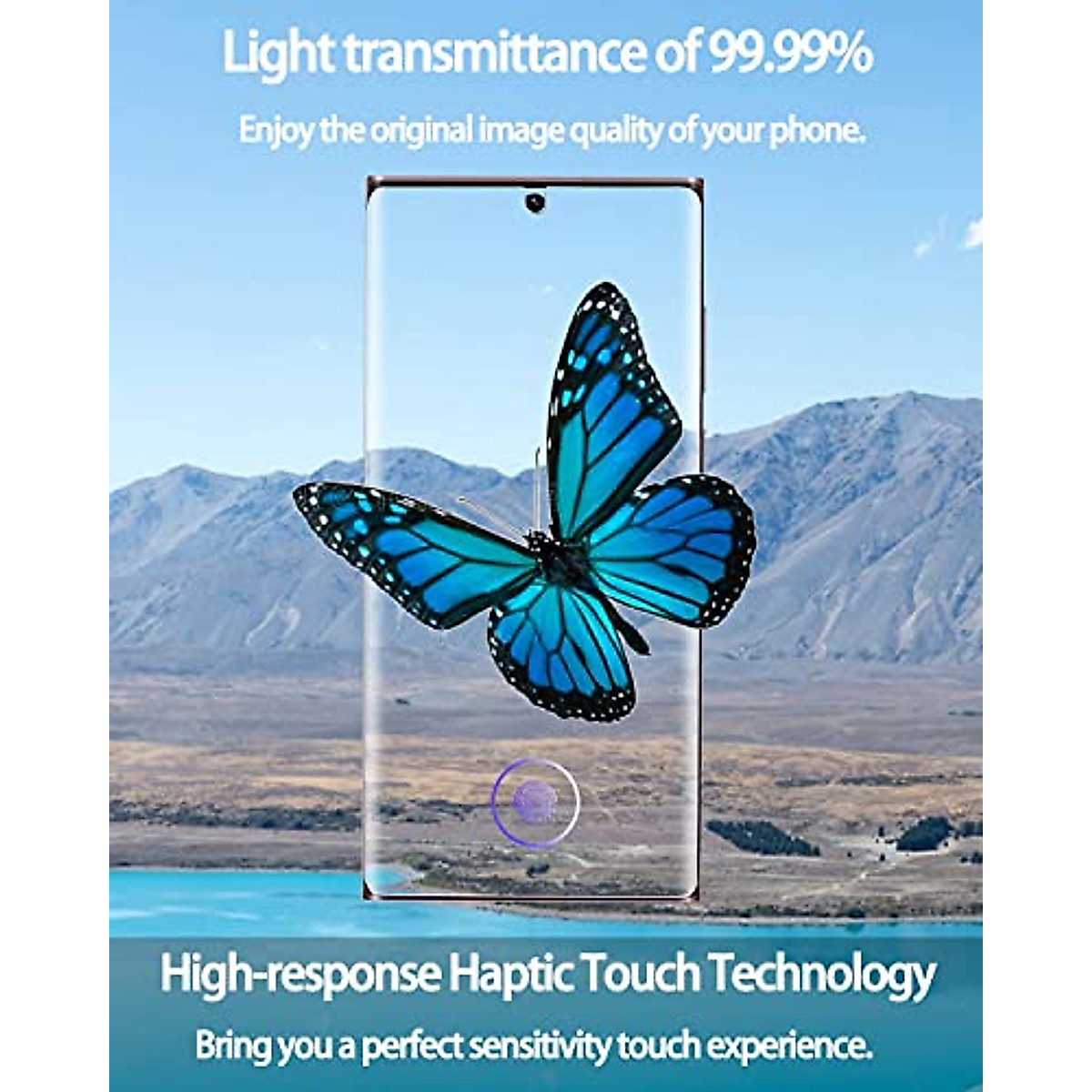 IMBZBK [3+3 Pack for Samsung Galaxy S22 Ultra 5G Screen Protector [Not Glass], 3 Pack Flexible TPU Film with 3 Pack Tempered Glass Camera Lens Protector, Fingerprint Suitable, Case Friendly