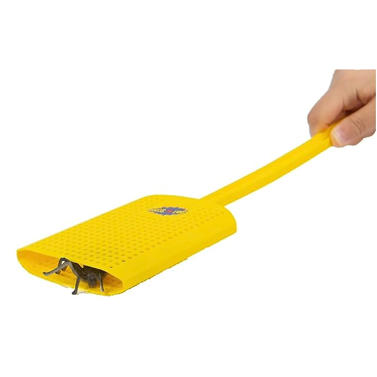 Swat-N-Scoop, Heavy Duty Fly Swatter and Spider Catcher and Release. Insect Fly Catchers for Inside Home. House Fly Swatter or Humane Bug Catcher with Built in Insect Scoop. (3pk, Yellow)