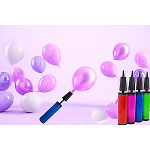 Sturdy Balloon Fast Pump Hand Held, Inflator Air Pump for Balloons, 2 Way Dual Action (2-Pack)