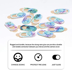 Beaupretty 12pcs Cover Webcam Cover Webcam Lens Cover Laptop Webcam Slider Privacy Cover Slide