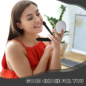 Copkim 2 Pcs Telescoping Inspection Mirror,29 Inch Mechanics Mirror Tool with Long Handle, Round Extendable Mirror on a Stick for Technicians Mechanics Contractors Checking Observation (Black)