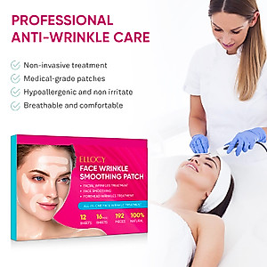 Ellocy Face Wrinkle Patches,192PCs Tape for Wrinkles Forehead Patches Anti Facial